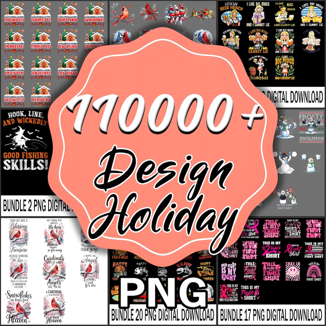 110000+ Holiday PNG Humor Mega Pack – Funny Quotes, Family Matching ...