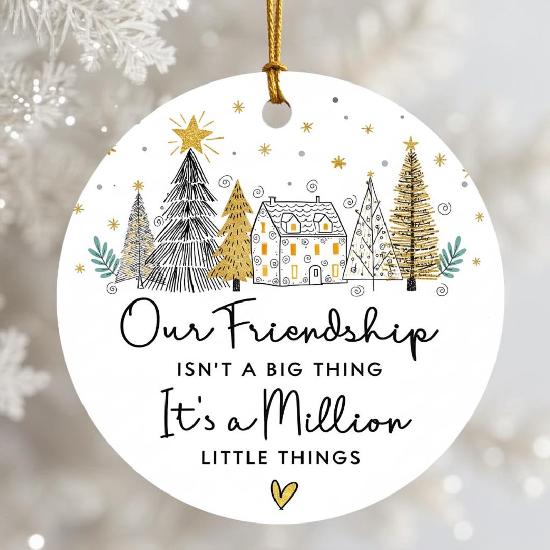 Friendship Christmas Ornament for Women, Our Friendship Million Little ...