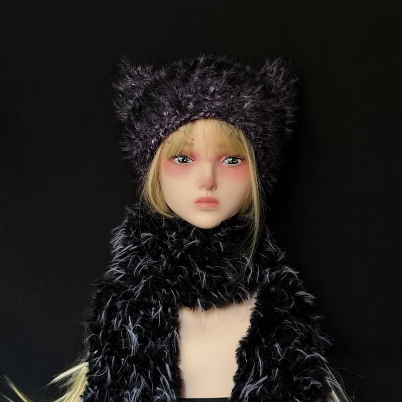 Goth Scarf and Hat - Etsy