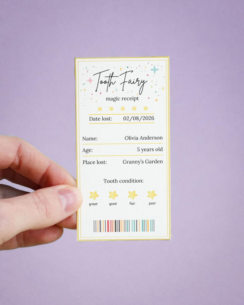 Tooth Fairy Letter I Editable Canva Template in 5x7" and A4 I Instant ...