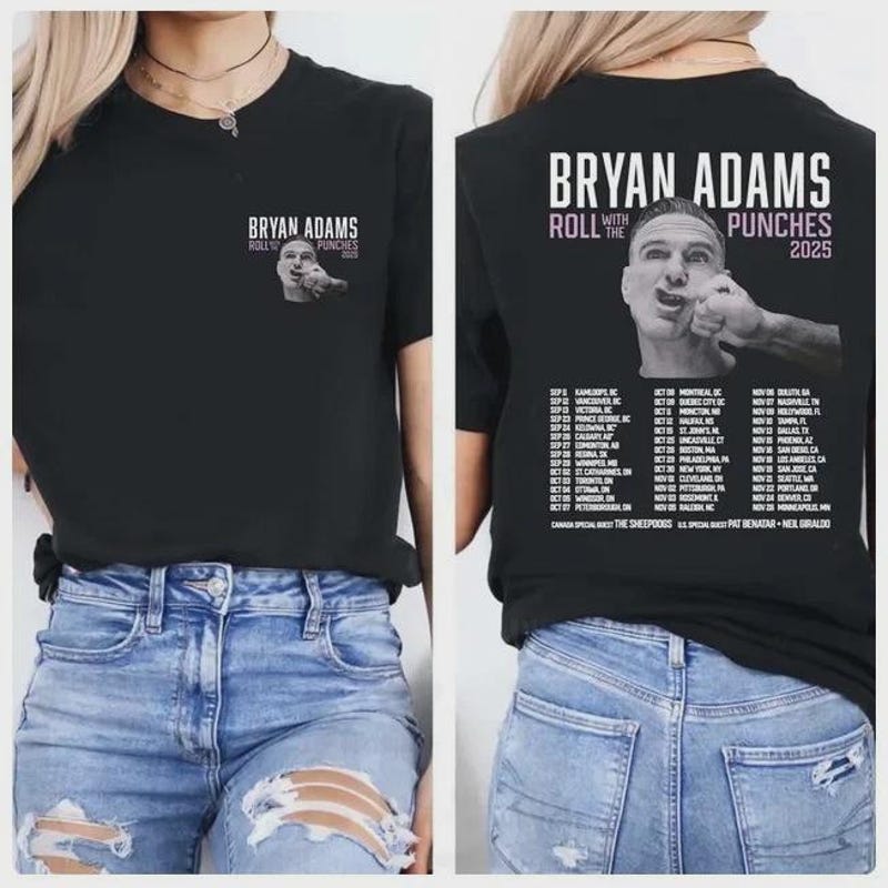 Bryan Adams 2025 Tour Merch - Etsy Canada