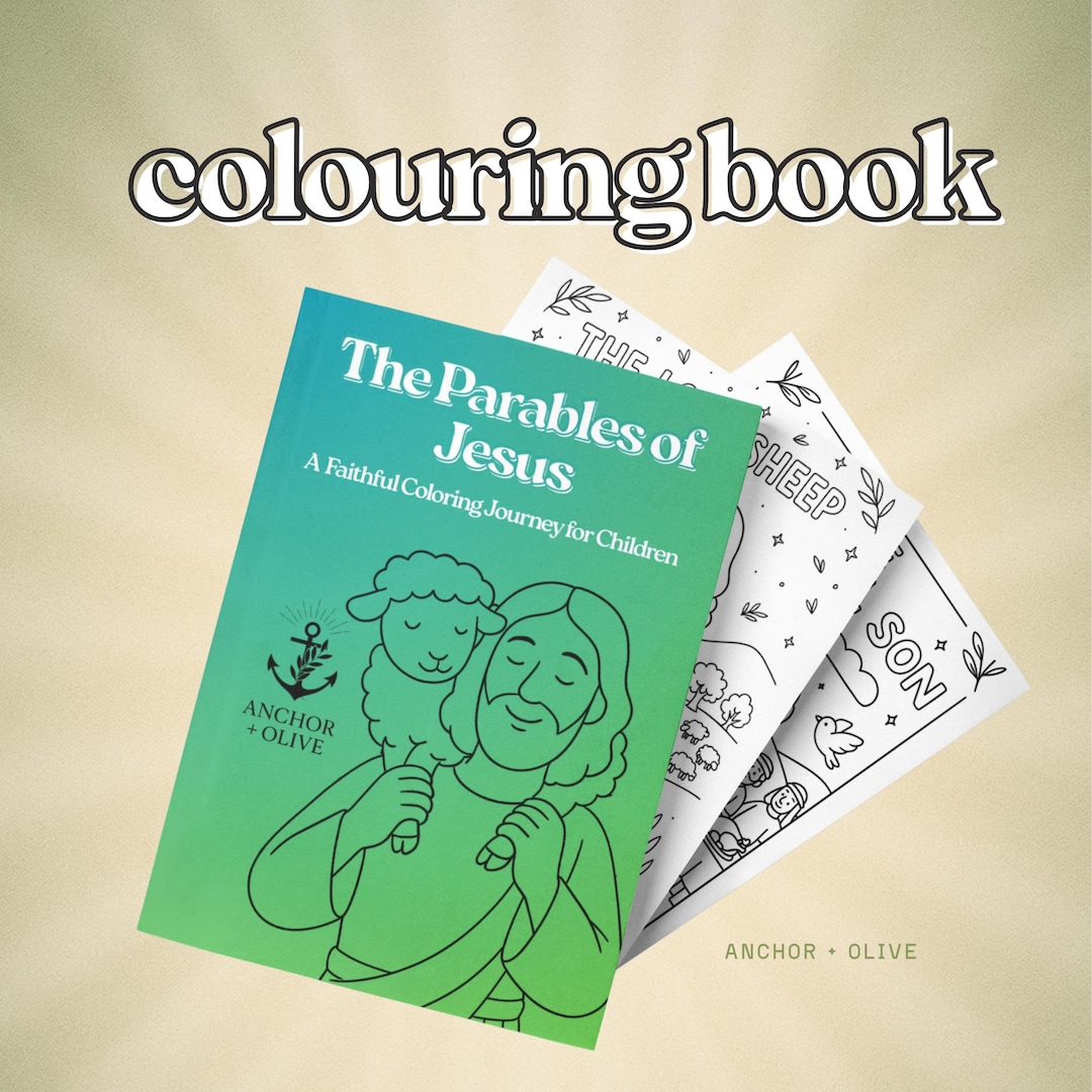 The Parables of Jesus Coloring Book | Christian Kids Printable | Bible ...