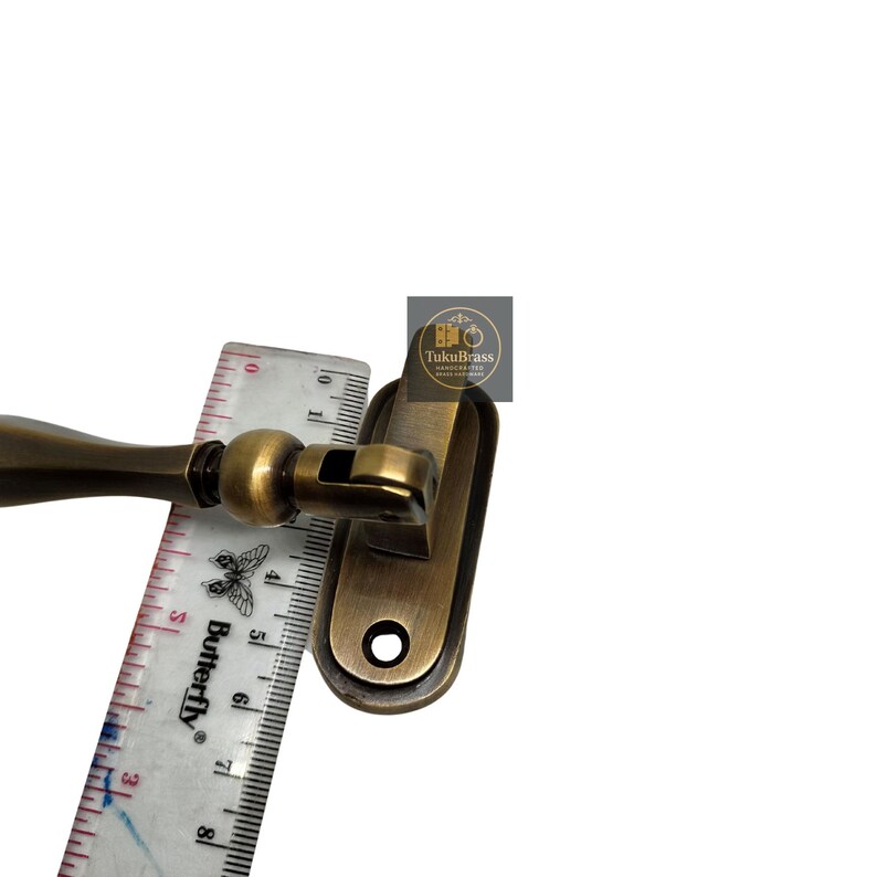 2X 4" Vintage Retro Brass Starfruit Tear Drop Latch, Antique Solid ...