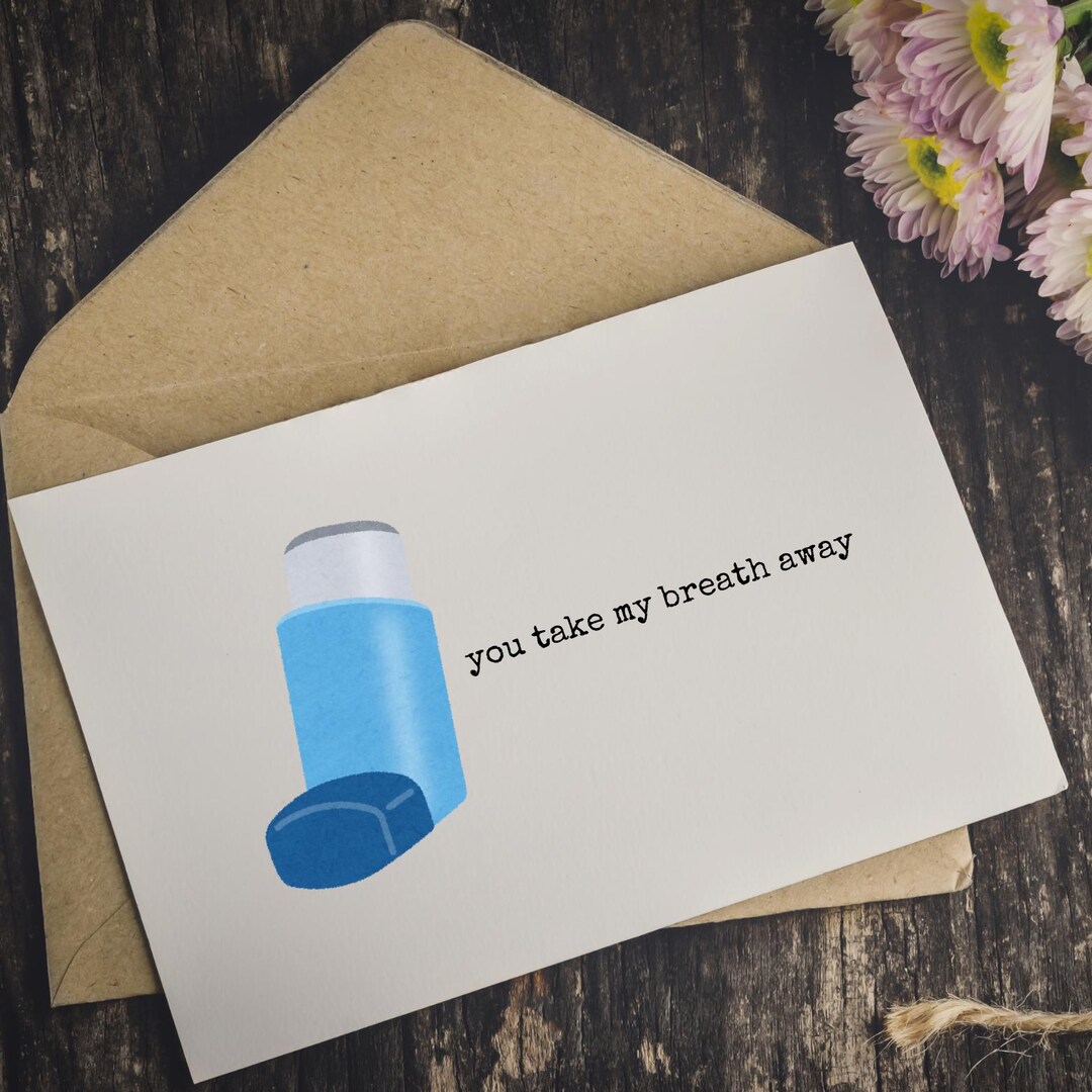 Inhaler | Punny Greeting Card | Blank | Dirty - Etsy