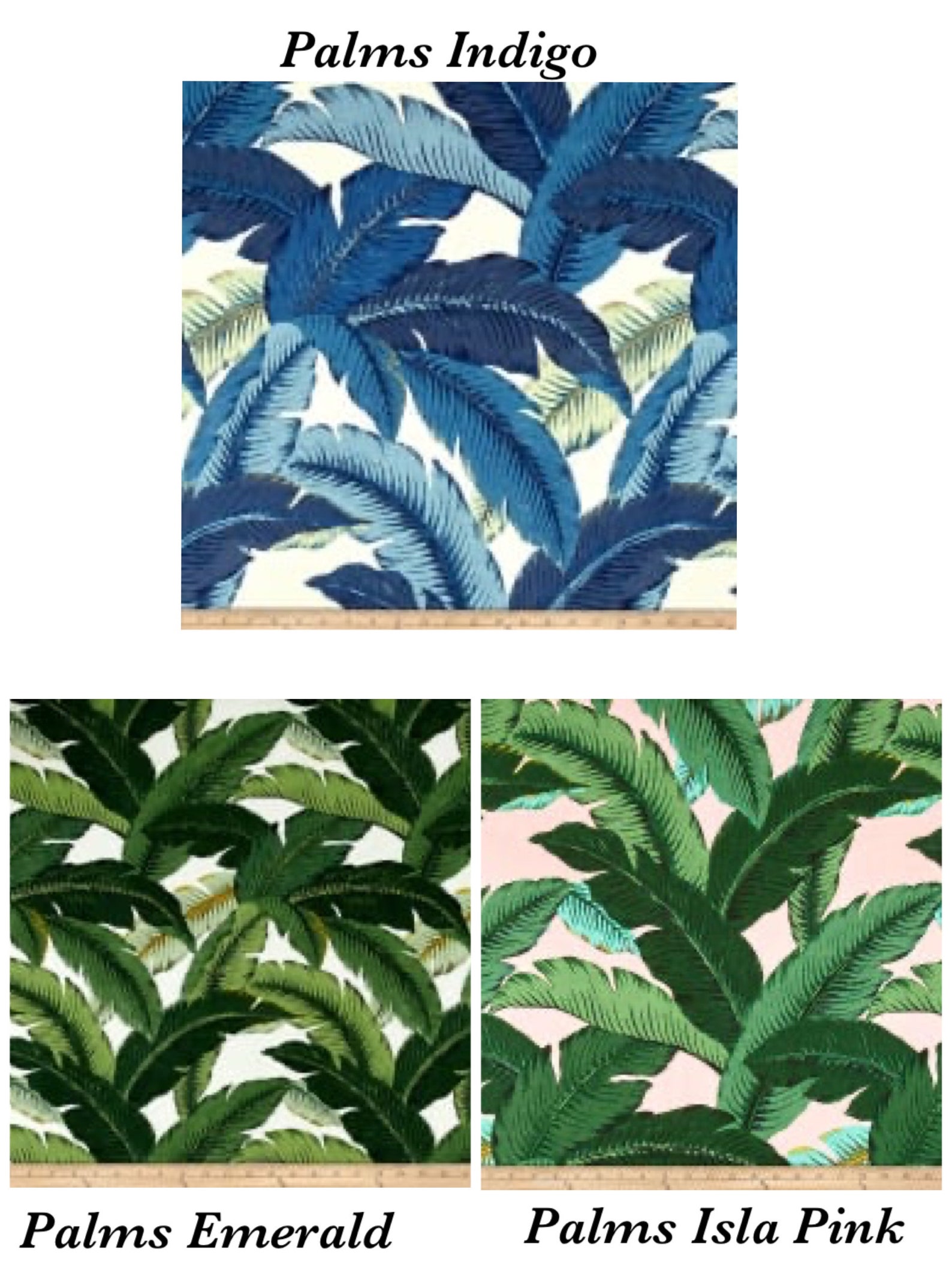 Table Placemats Palms Available in Sets of 4 or 6 Indoor - Etsy