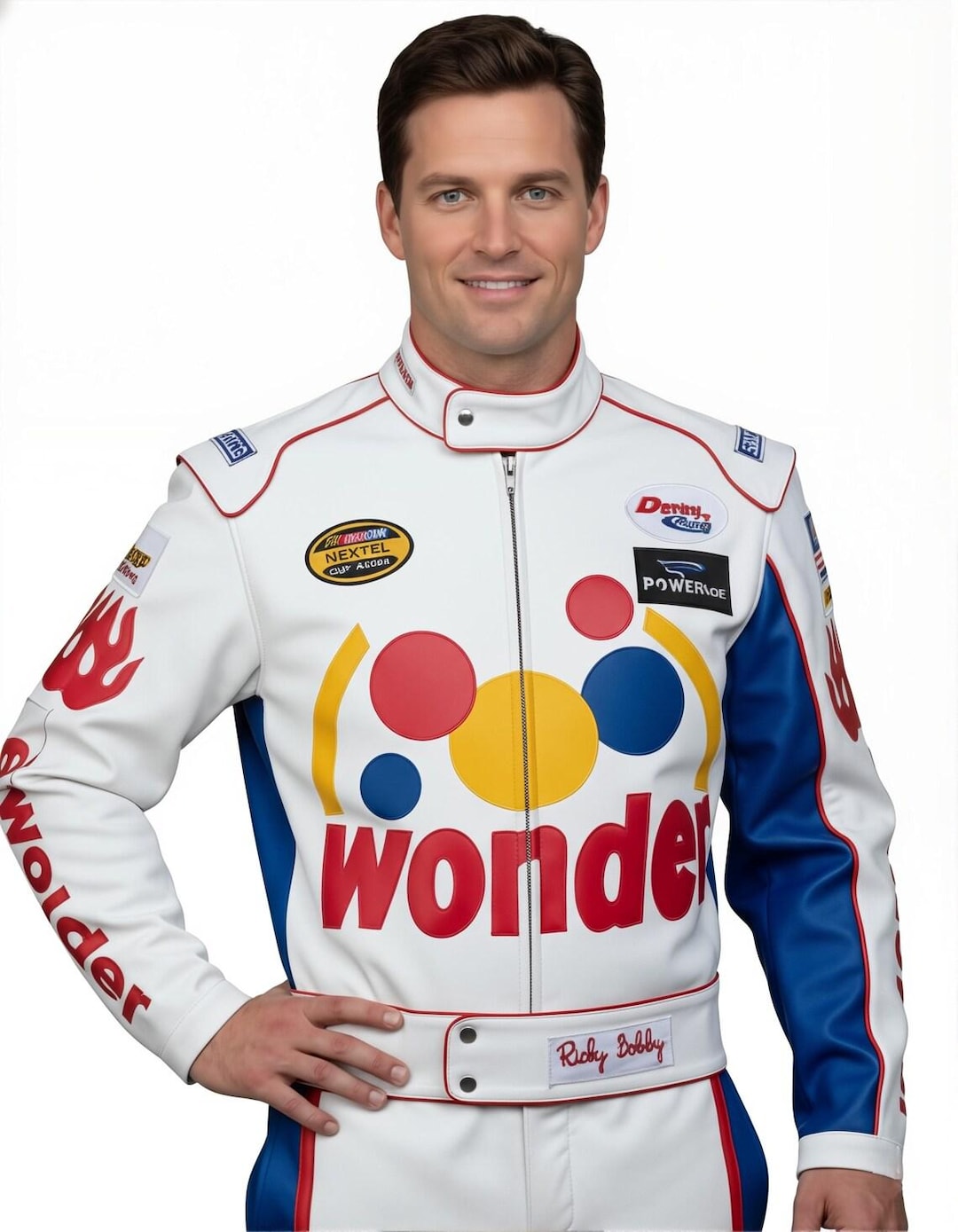 Ricky Bobby Wonder Bread Racing Jacket–talladega Nights Leather Style ...