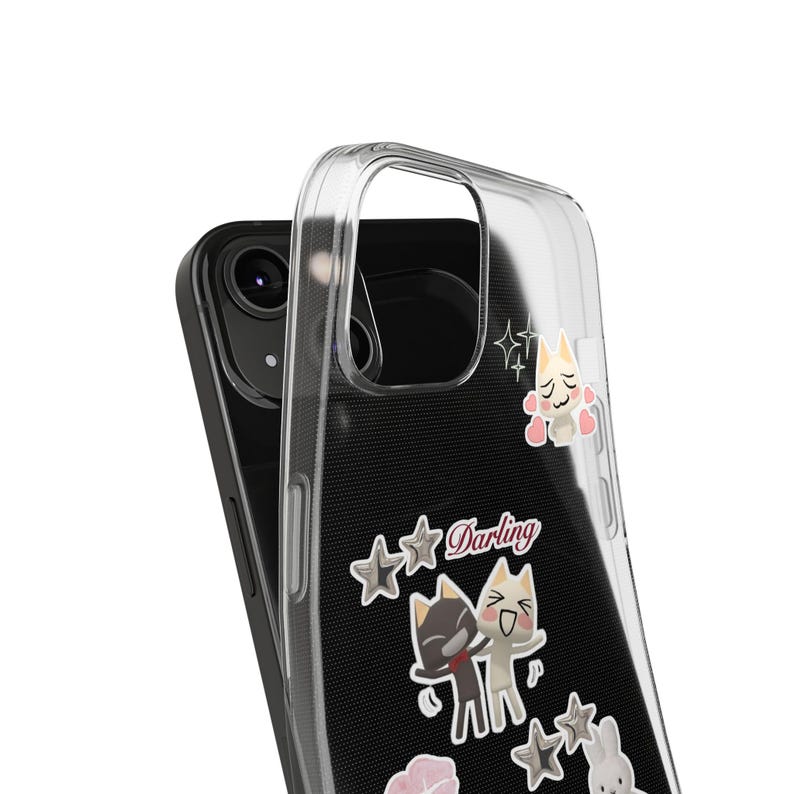 Cute Cartoon Phone Case, Kawaii Phone Cover, Clear Silicone Case ...