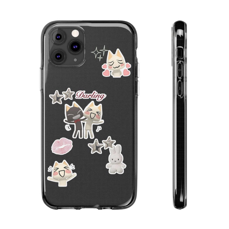 Cute Cartoon Phone Case, Kawaii Phone Cover, Clear Silicone Case ...