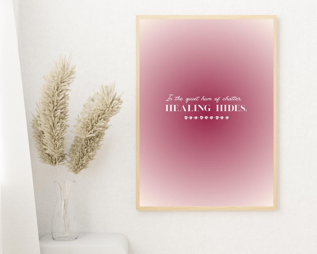 Quiet Hum of Chatter Motivational Poster Mental Health Art Therapy ...