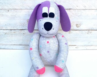 Doyle the Sock Dog soft Toy, Dog Toy, Softie, Sock Softie, Dog Soft Toy ...