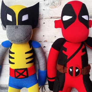 Logan the Sock Monkey superhero, Soft Toy, Softie, Sock Softie ...