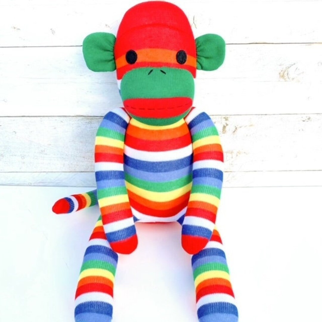 Wesley the Classic Sock Monkey (soft Toy, Softie, Sock Softie, Sock ...