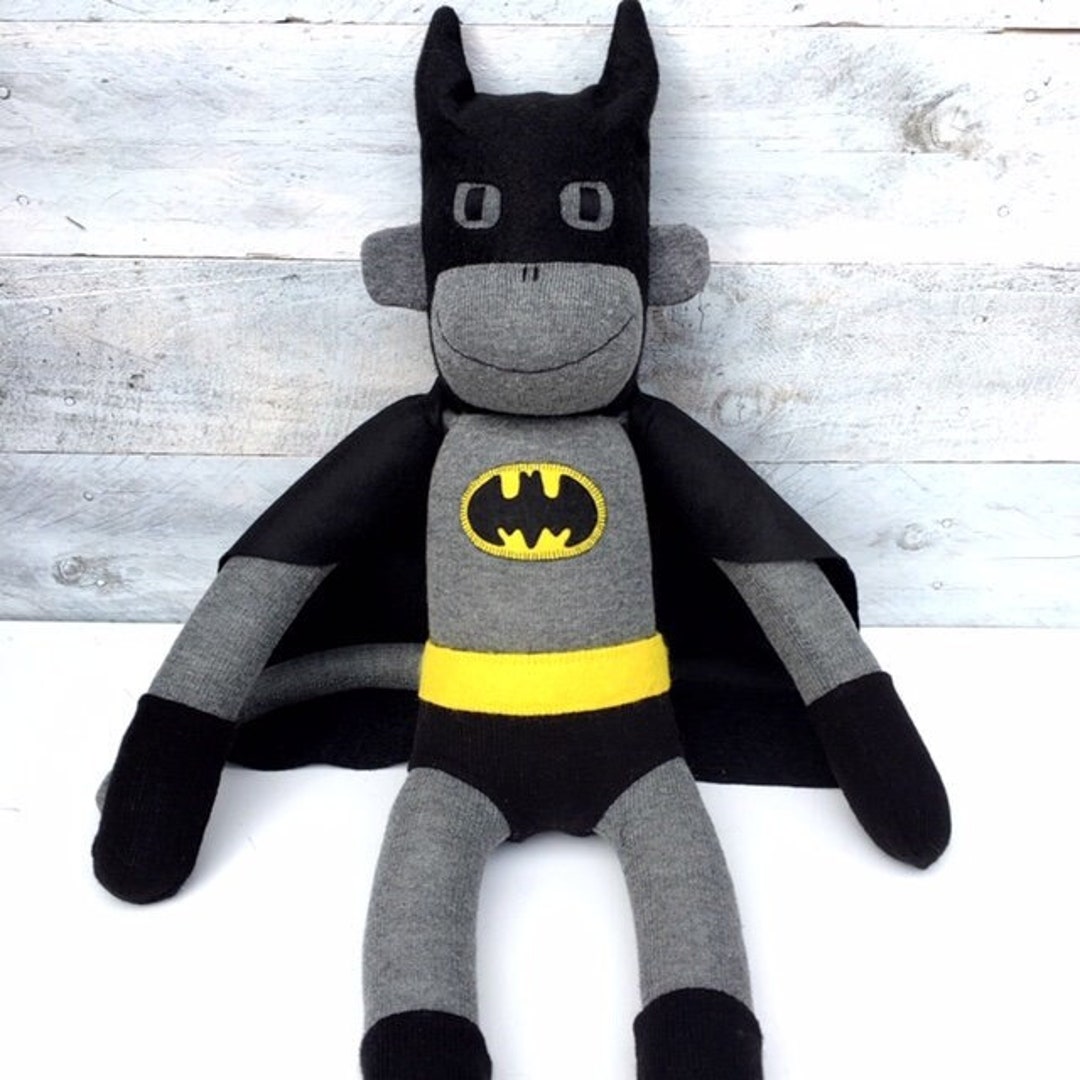 Batmonkey the Sock Monkey superhero, Dc, Batman, Soft Toy, Softie ...