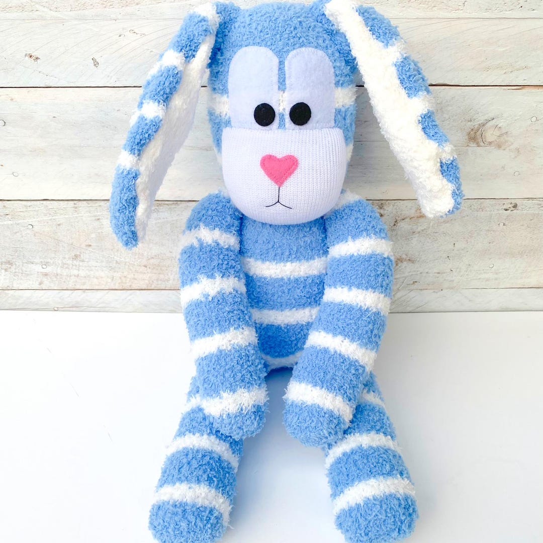 Barney the Sock Bunny - Easter (bunny Soft Toy, Softie, Sock Softie ...