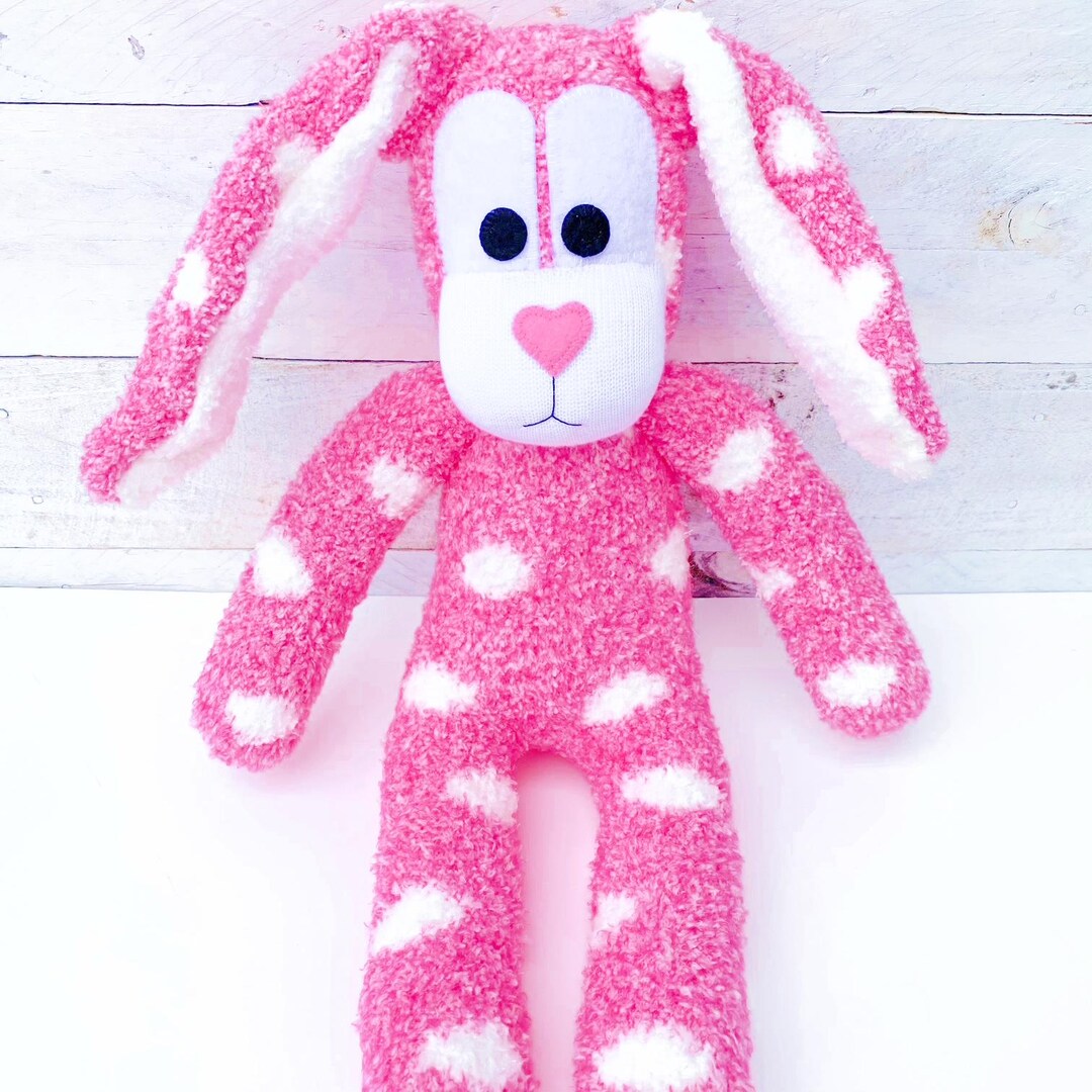 Betsy the Sock Bunny bunny Soft Toy, Softie, Sock Softie, Sock Monkey ...