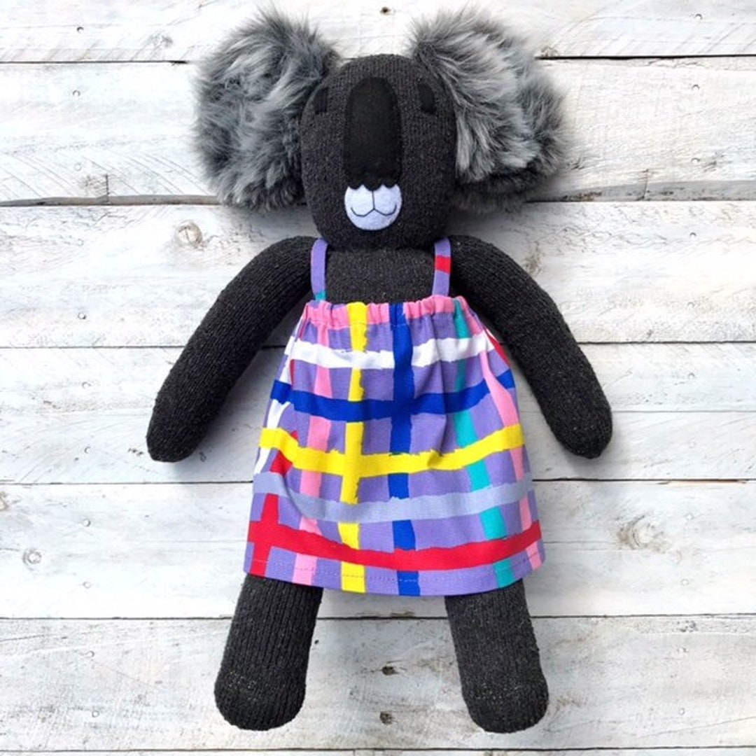 Darwin the Sock Koala australian Animal Soft Toy Handmade - Etsy