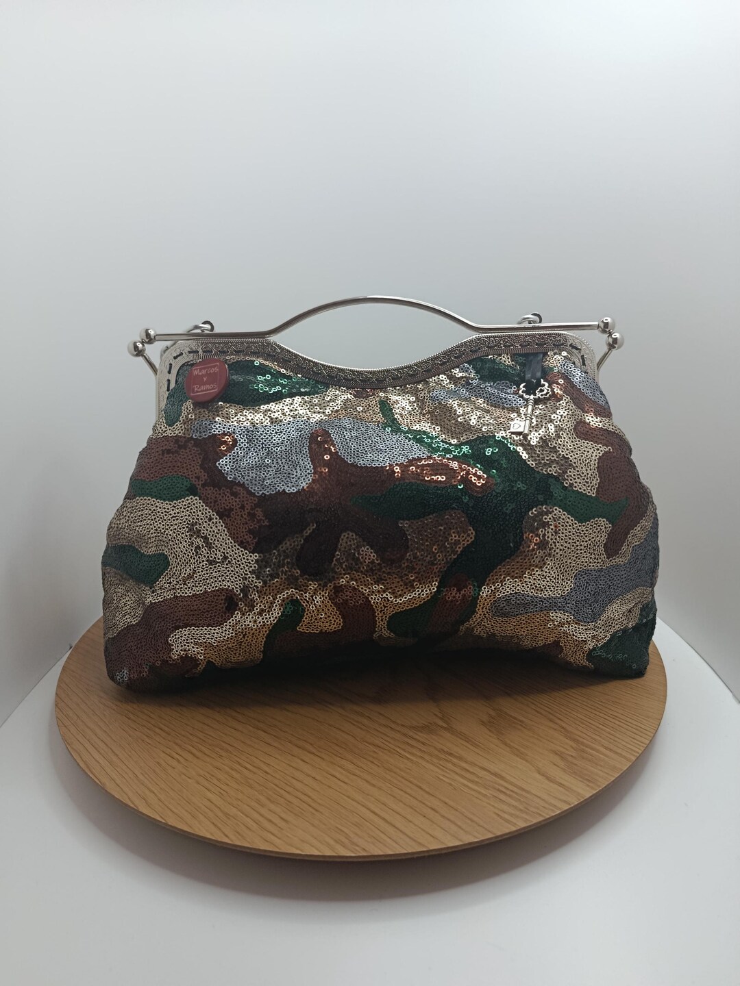 Camouflage Sequin Clutch Bag | Elegant Sparkly Military Chic Style Bag ...