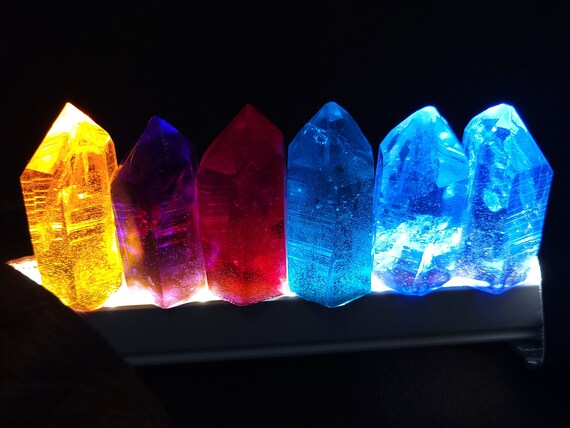 Crystal Torch Tall Choose Your Color | Etsy