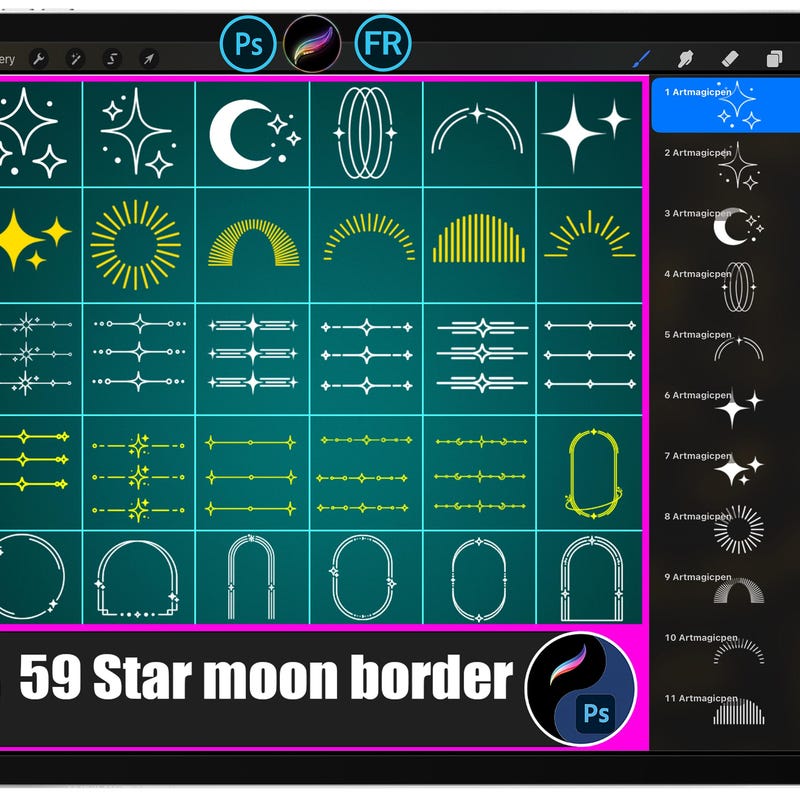 Astronomy Border Art - Etsy