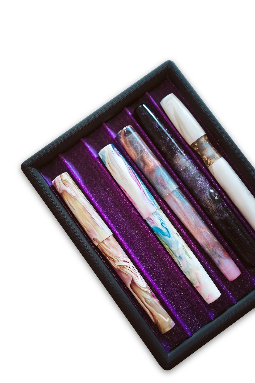 Modular Pen Tray for 6 Pens | Elegant Fountain Pen Holder With ...