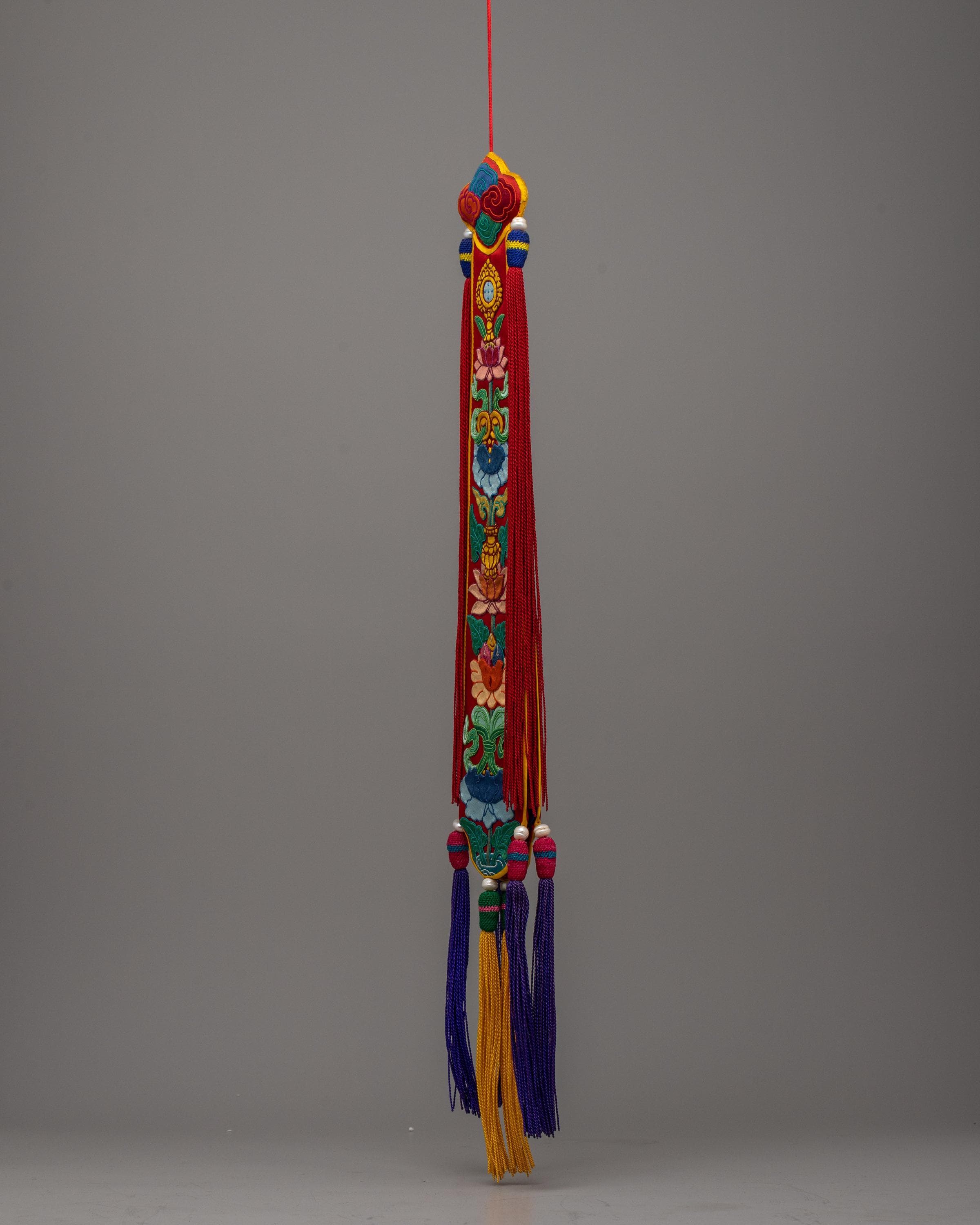Traditional Tibetan Damaru Tail | Auspicious Ritual Accessory ...