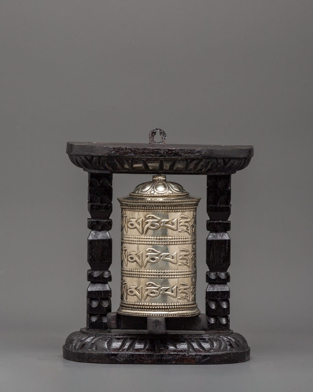 Brass & Copper Tibetan Mantra Wheel | Prayer Spinner for Meditation and ...