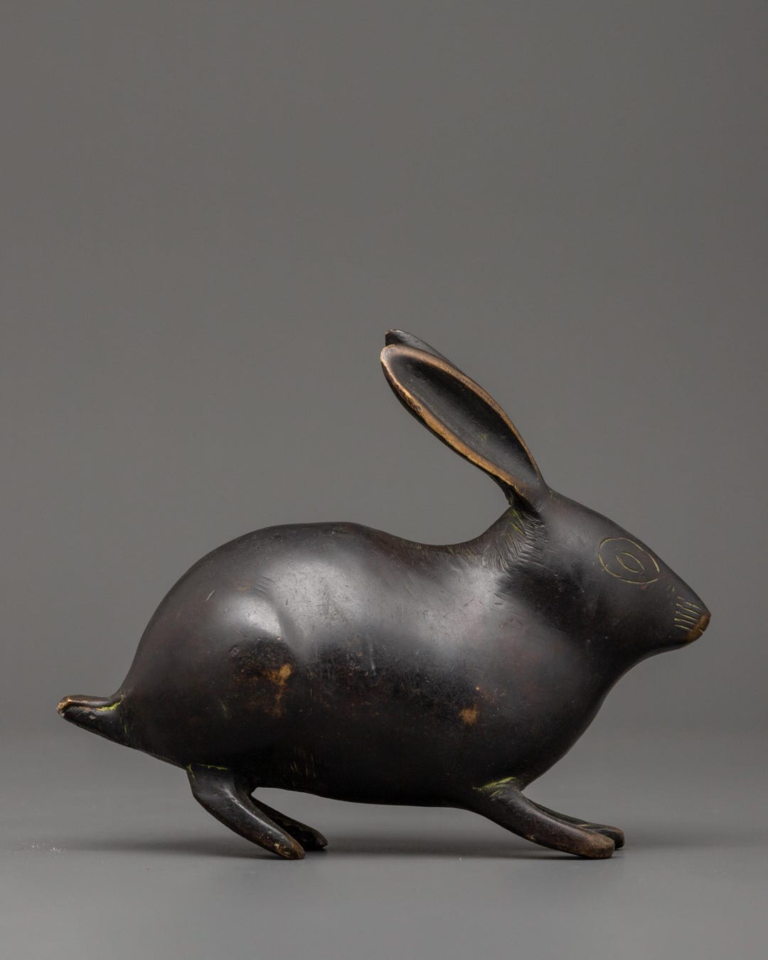 Handmade Brass Rabbit Statue | Feng Shui Rabbit Decor for Home & Garden ...