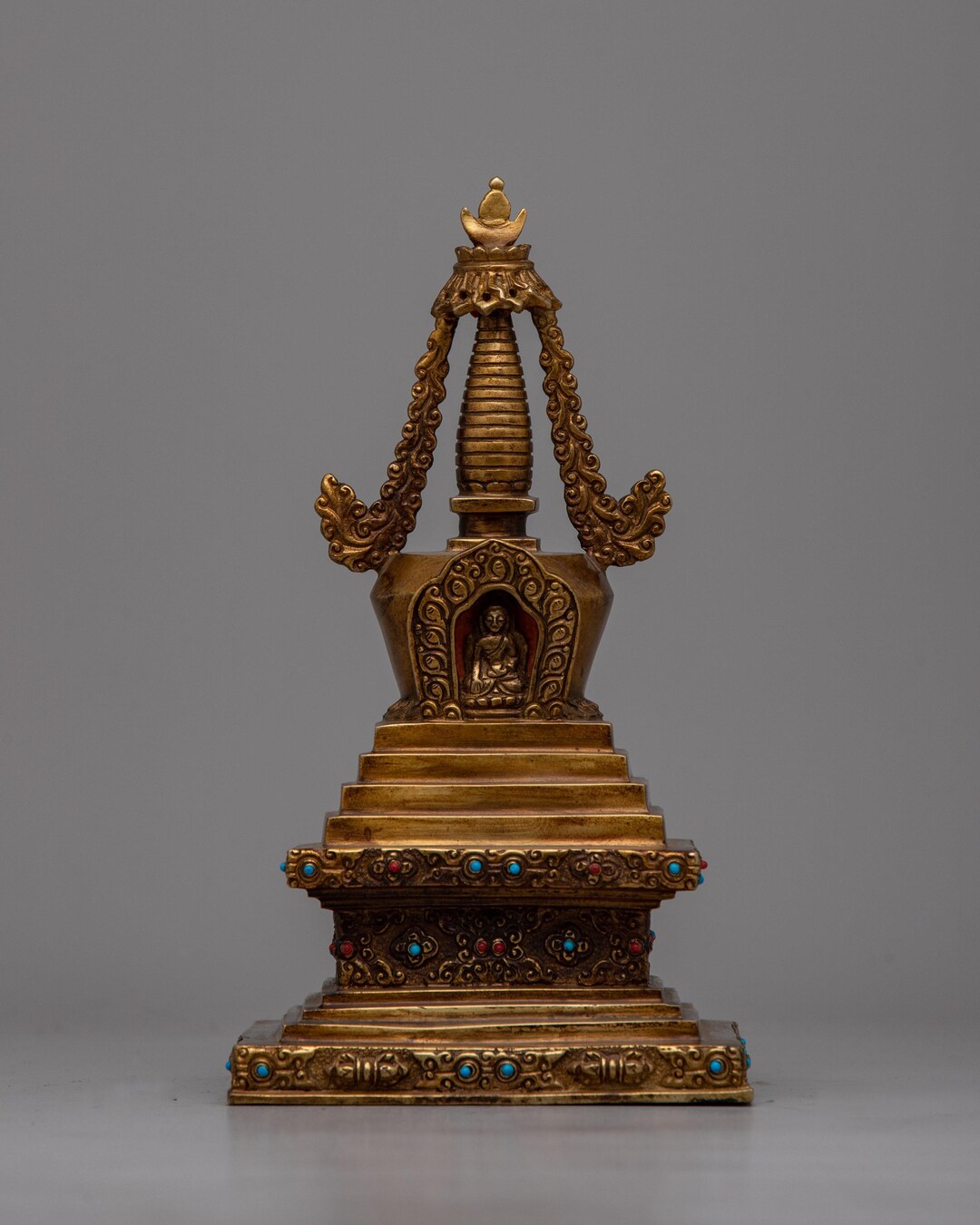 Shrine Stupa Decor | Handmade Religious Artifact Symbolizing ...