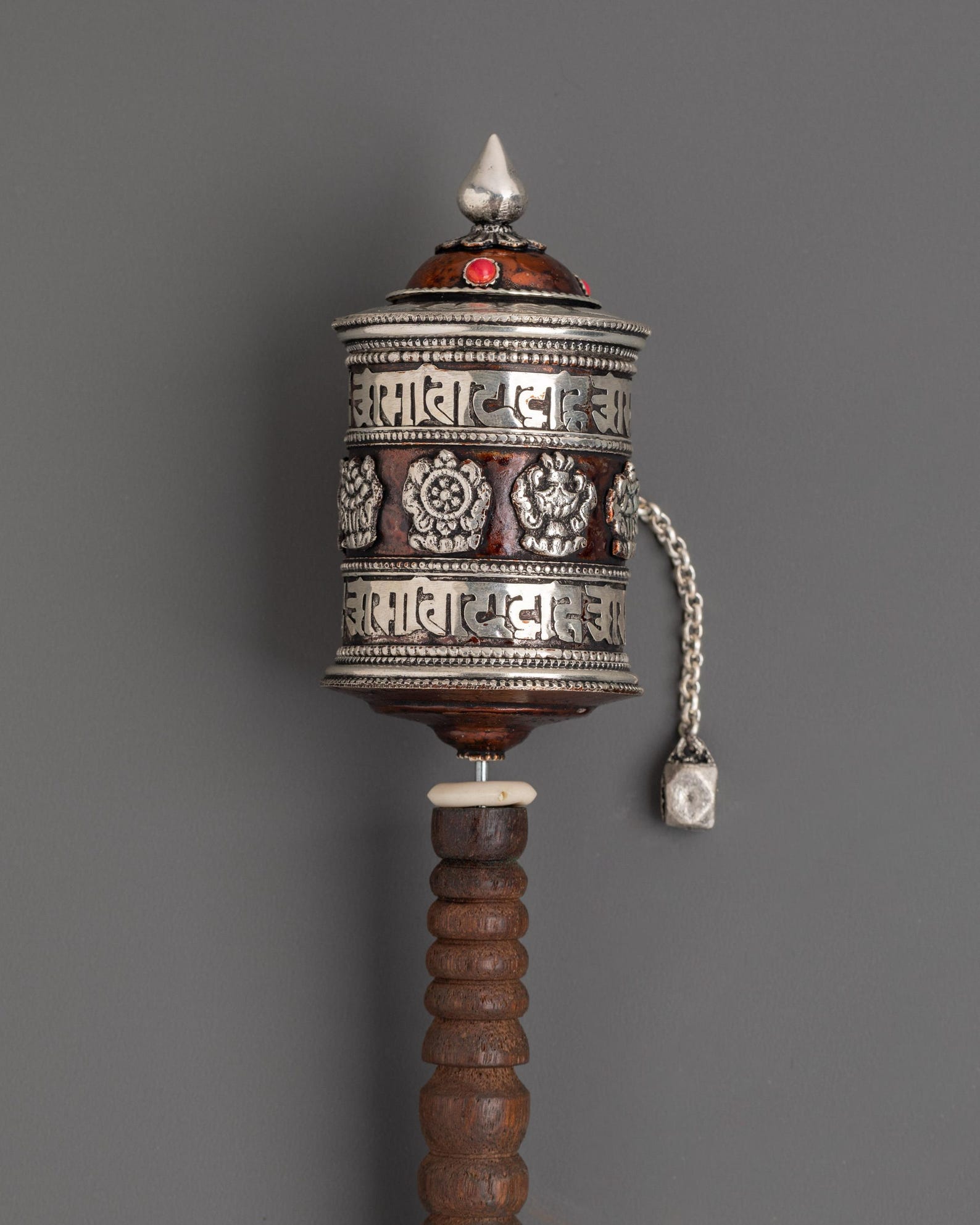 Sacred Tibetan Spinning Prayer Wheel | Handmade Buddhist Mantra Wheel ...