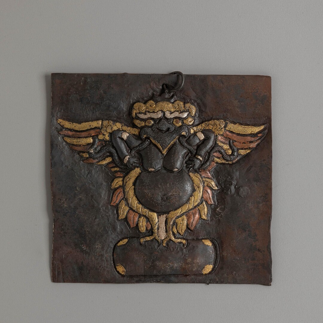 Guardian Garuda Wall Hanging | Tibetan Protective Bird Deity Artwork ...