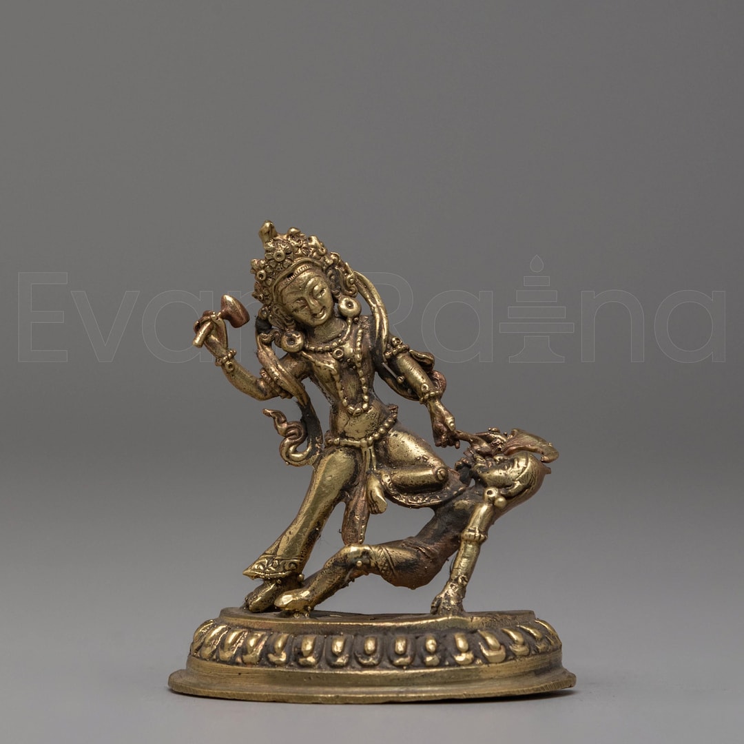 Handmade Copper Body Bhimsen Statue | Handcrafted Copper and Brass ...