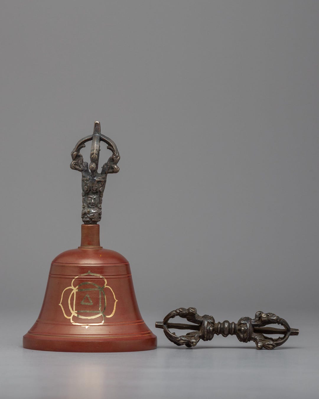 Tibetan Vajra and Bell Ritual Set | Sacred Bell Dorje for Healing ...