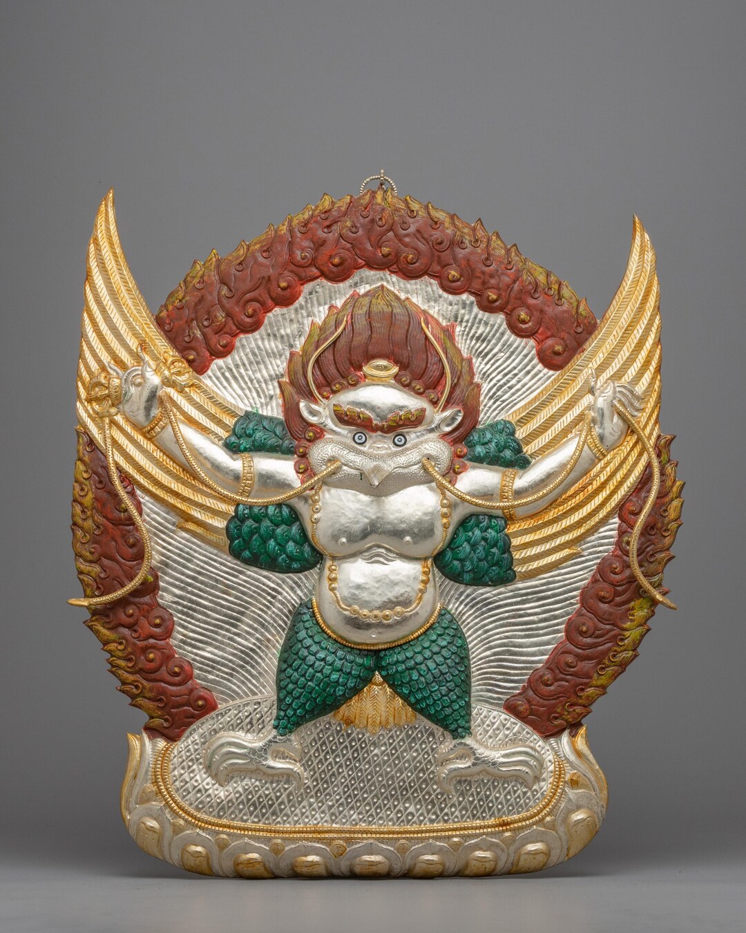 Handmade Garuda Deity | Guardian Sculpture for Meditation and Altar ...