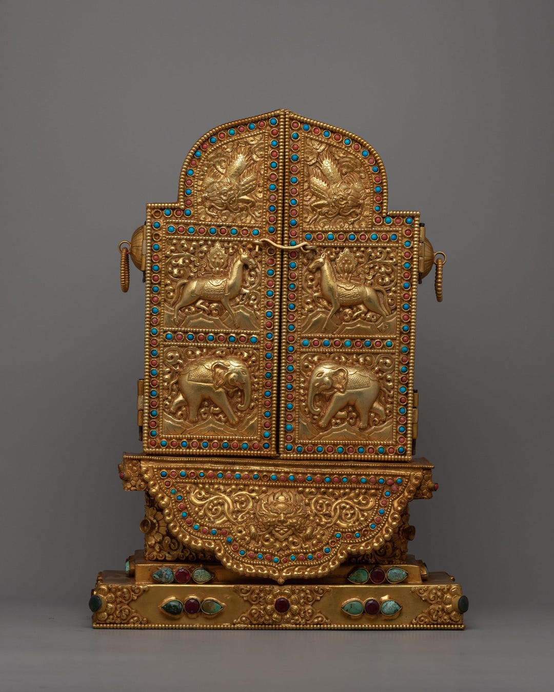 Tibetan Ghau Prayer Box | Large Altar & Prayer Box for Devotees - Etsy