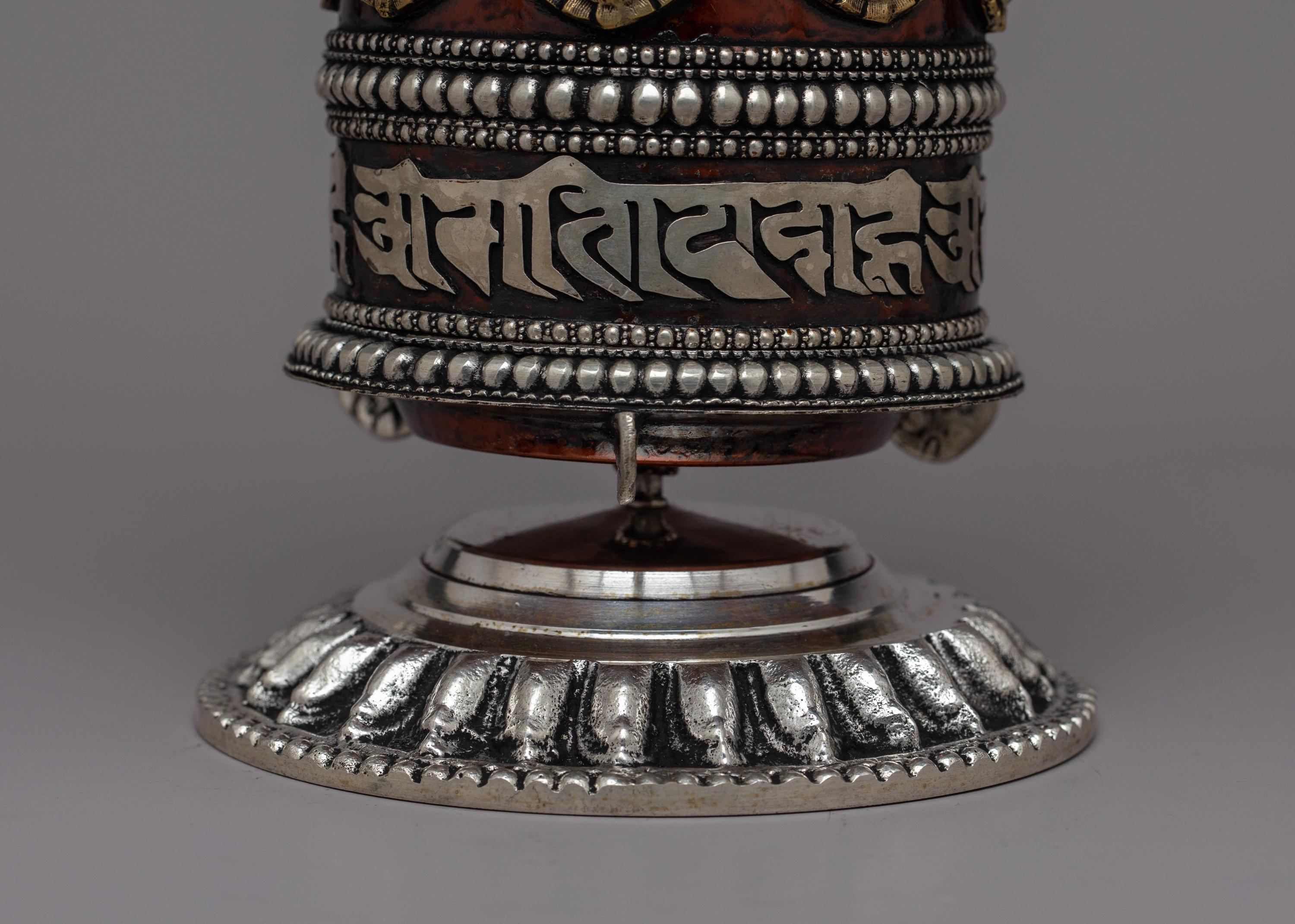 Handcrafted Traditional Prayer Wheel | Handcrafted Tibetan Mantra ...