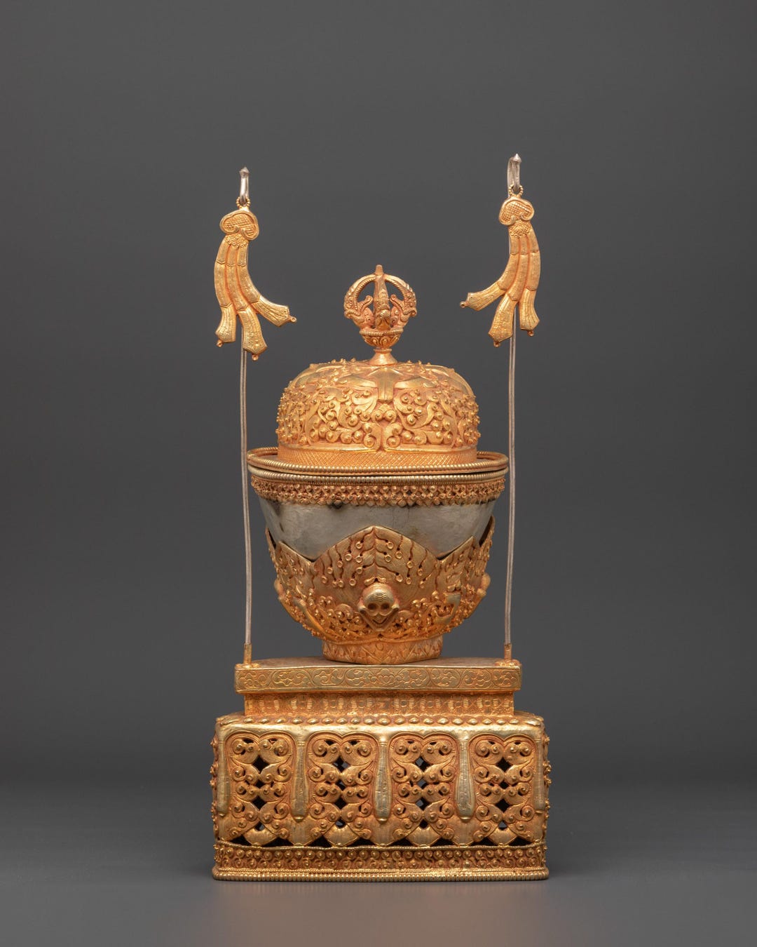 Handmade Buddhist Ritual Cup Kapala | Tibetan Rituals & Offerings ...