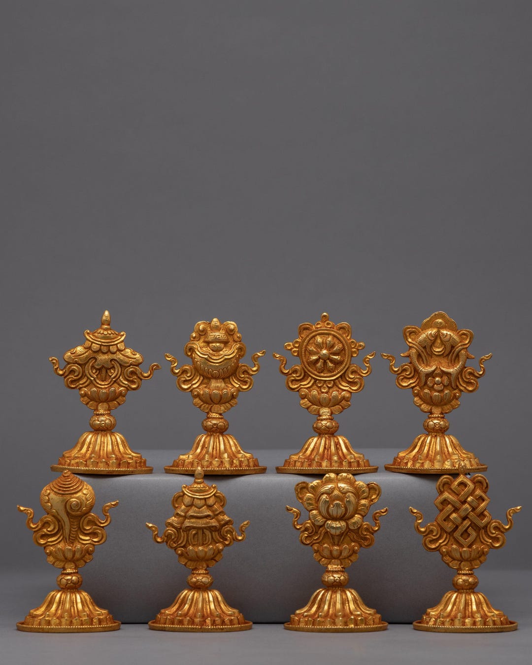 Ashtamangala Set | 24K Gold Plated Symbols - Etsy Australia