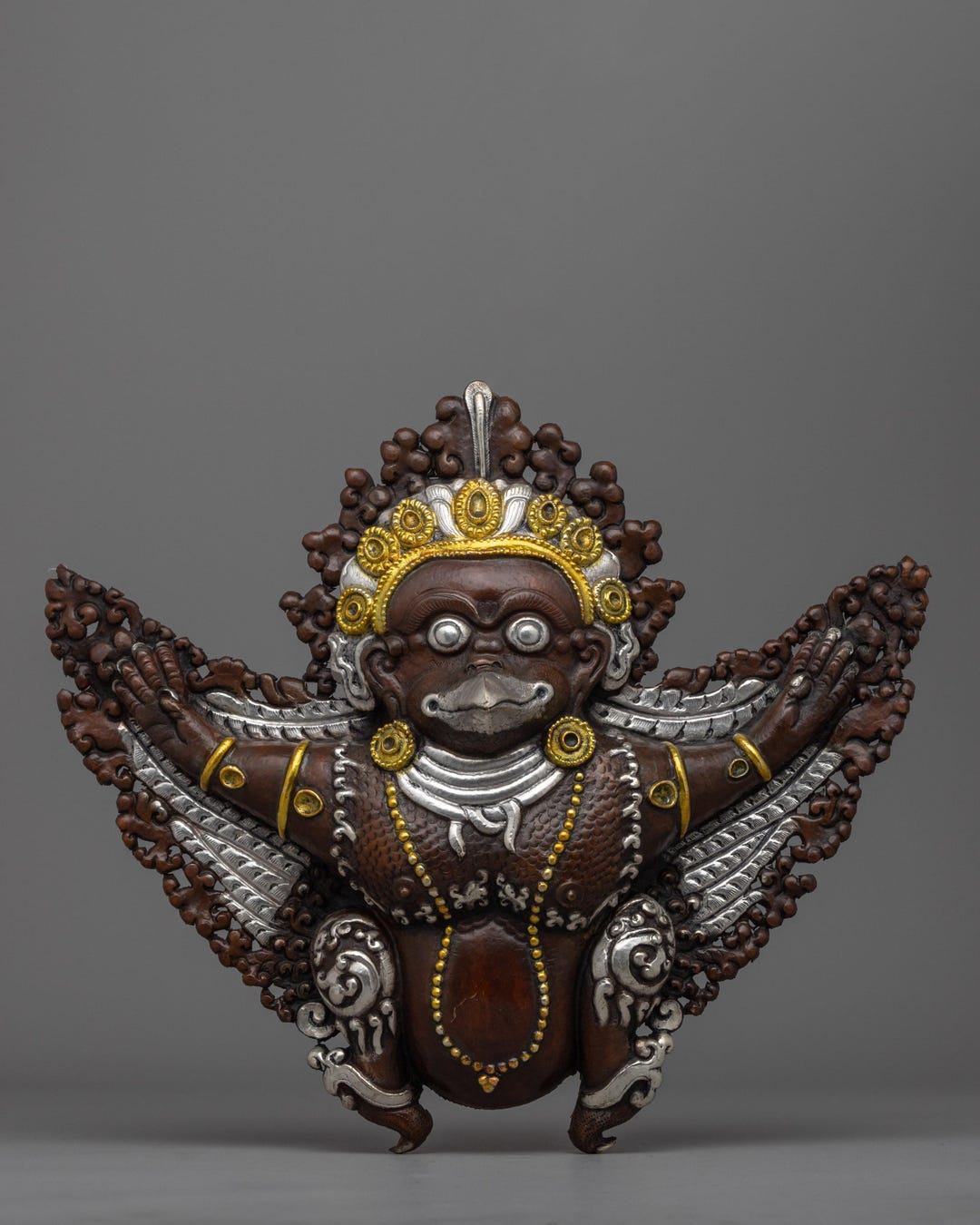 Tibetan Wall Hanging Garuda | Traditional Decor | Handmade Sacred Metal ...