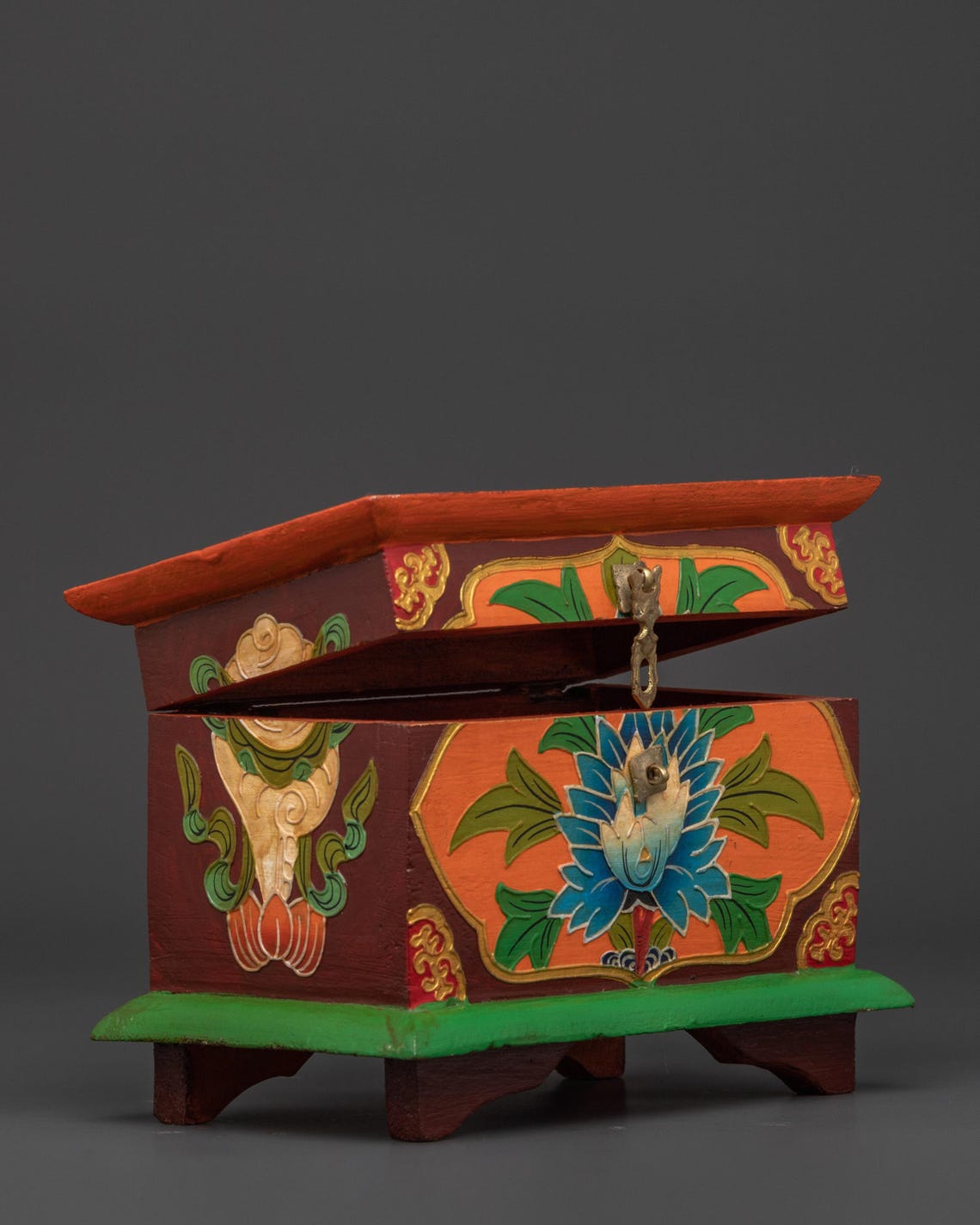 Tibetan Storage Box | Traditional Wooden Keepsake & Jewelry Box ...