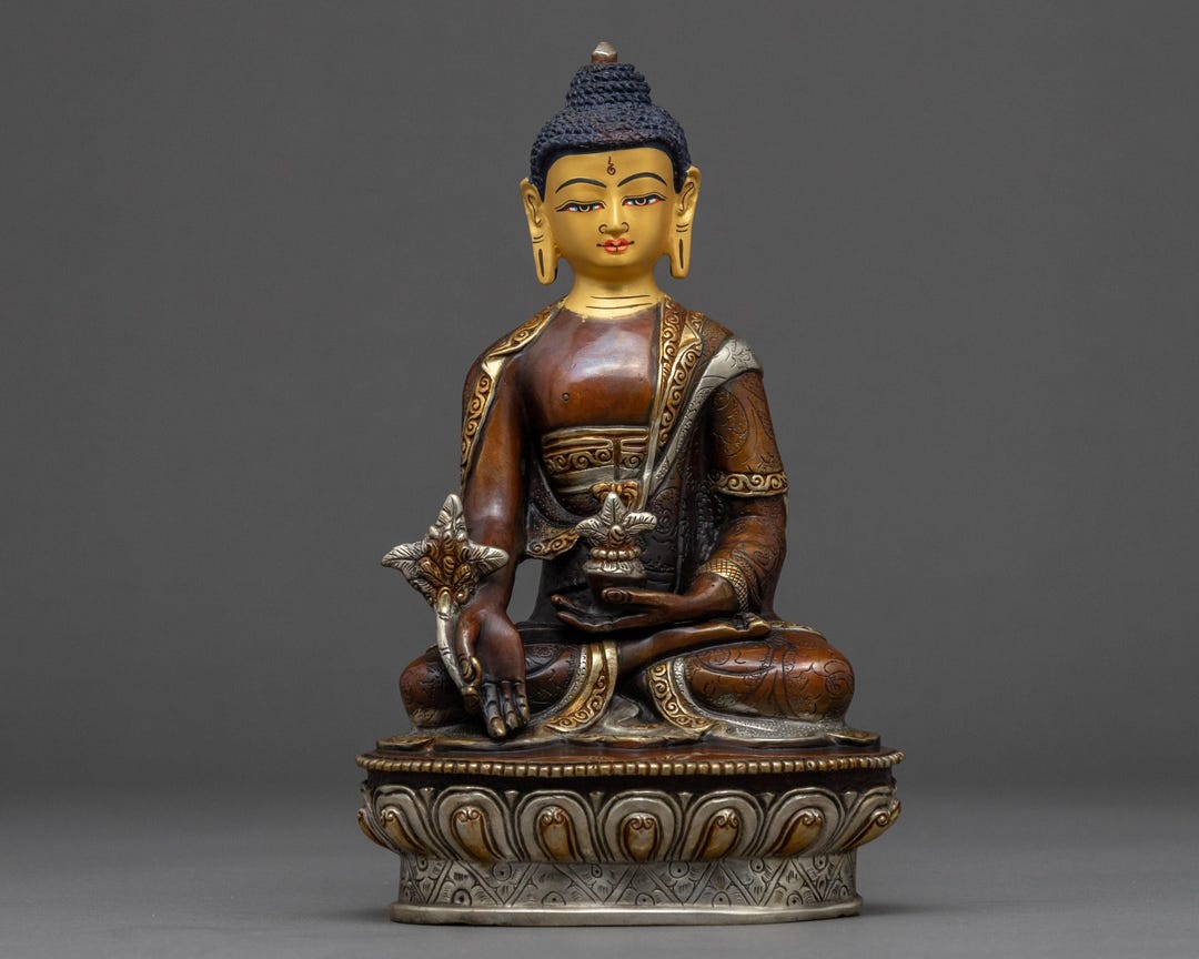 Medicine Buddha Statue | Himalayan Authentic Sculpture of Sangay ...