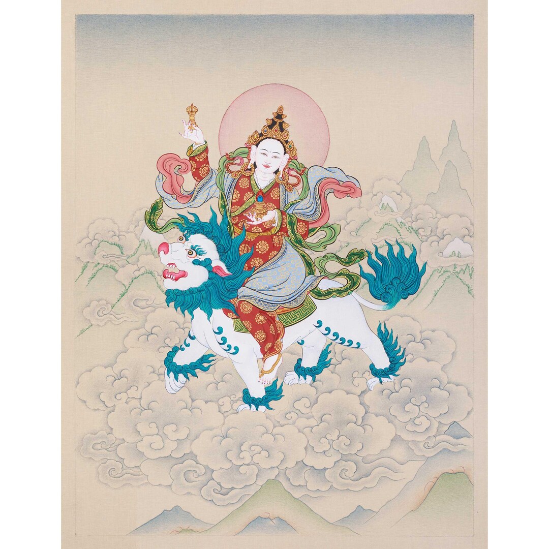 Tsheringma Longevity Goddess Thangka | Five Long Life Sisters | Goddess ...