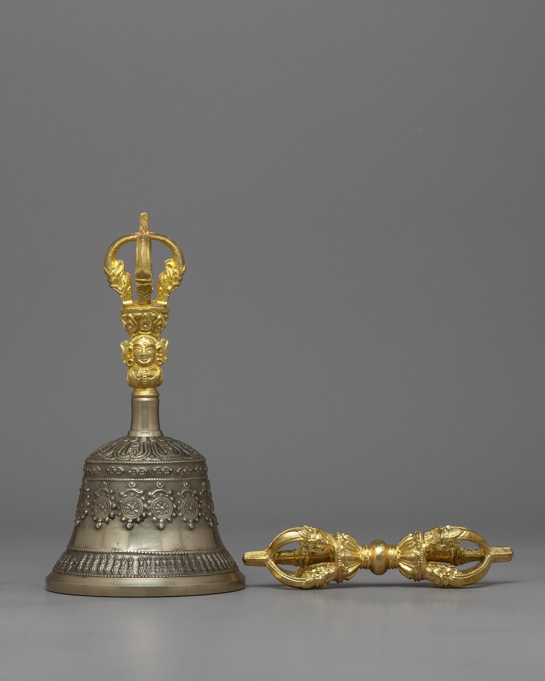 Bronze Bell and Vajra | Harmonious Symbols of Spiritual Power and ...