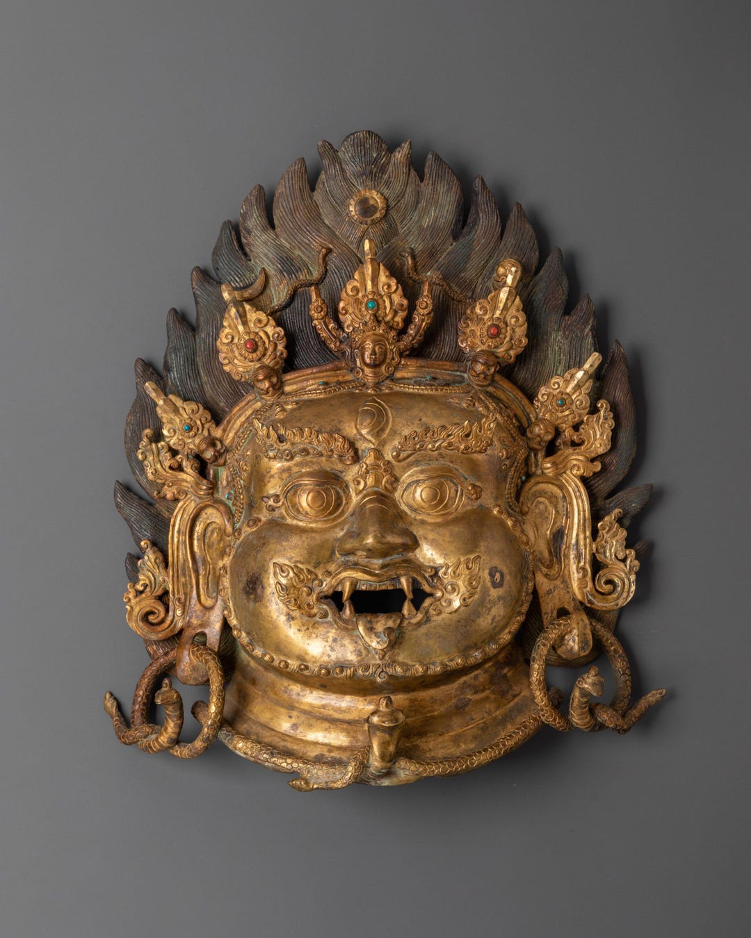 Handcrafted Bhairab Mask Wall Hanging | Spiritual Home Decor - Etsy