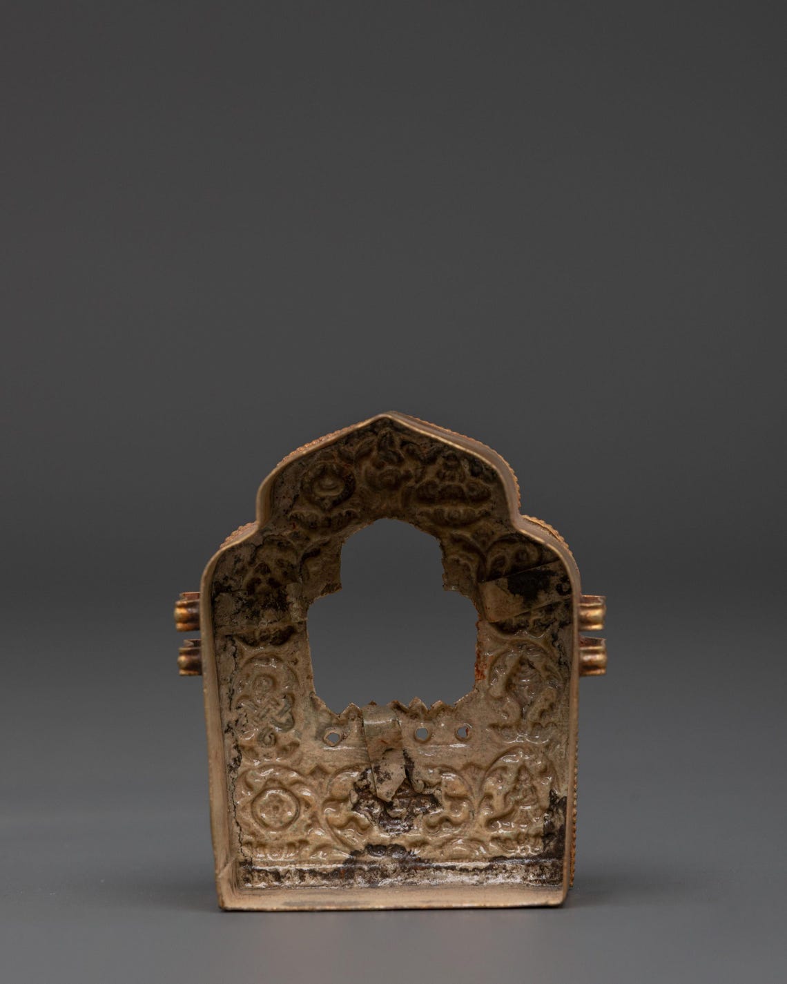 Handmade Spiritual Tibetan Ghau Box | Copper Gold Plated Ritual Box ...