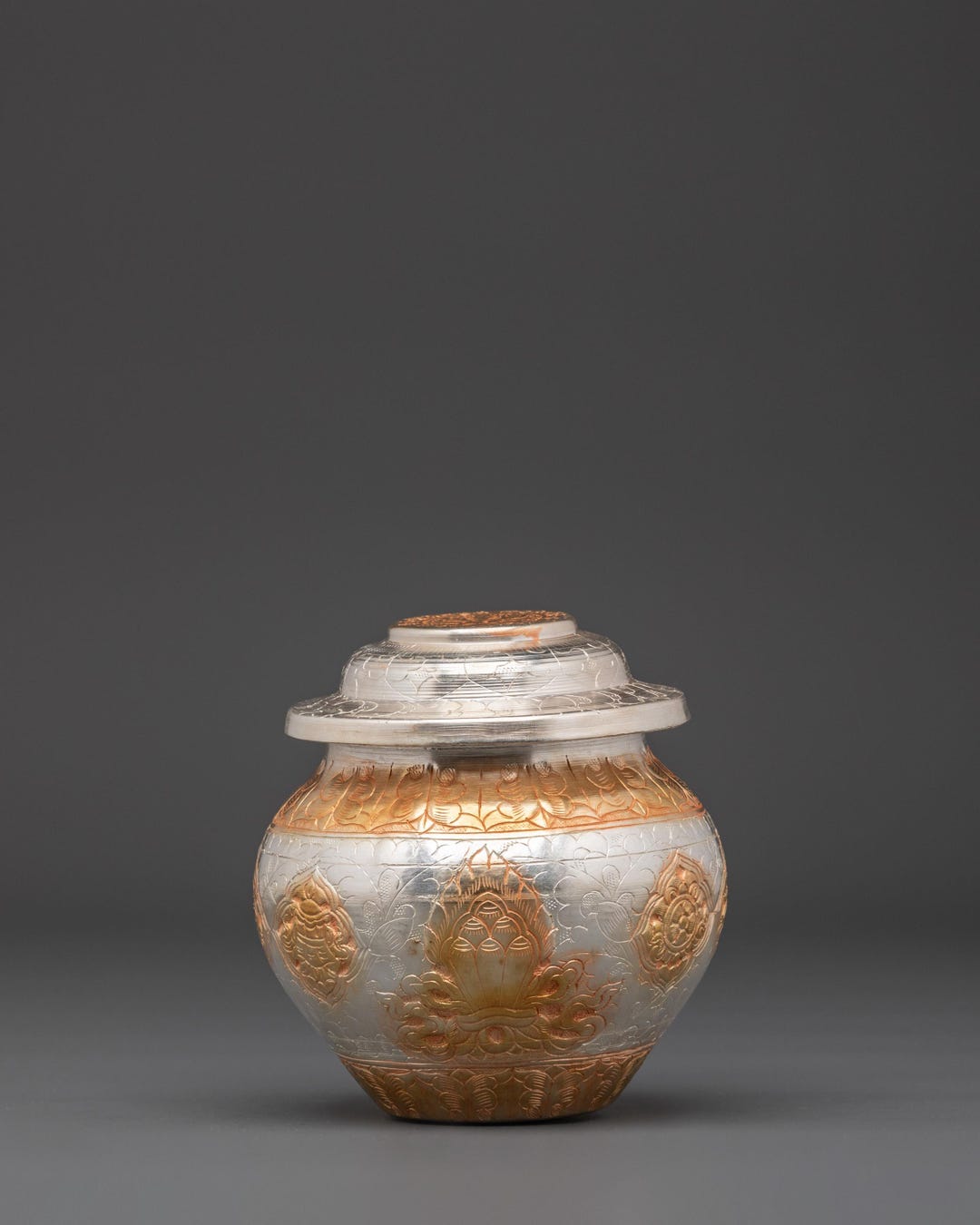 Gold and Silver Plated Ritual Rice Pot | Spiritual Offering Artifact - Etsy