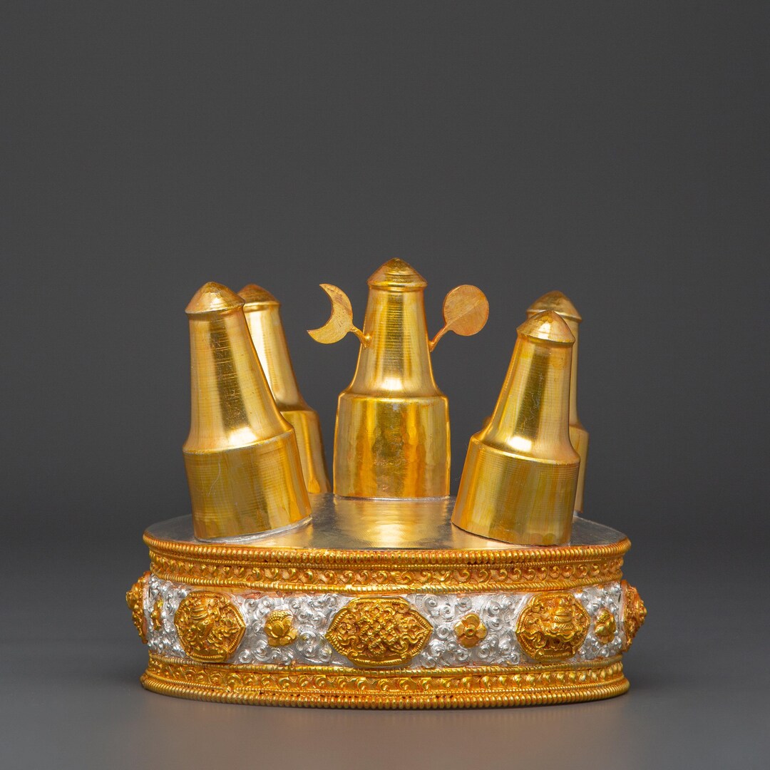 Cone-shaped Offering Torma | Handmade Tibetan Ritual Object | Buddhist ...