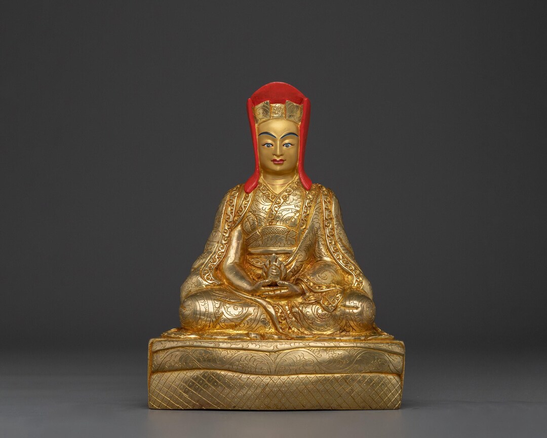 Handcrafted Himalayan Gampopa Statue | Disciple of Milarepa | Founder ...