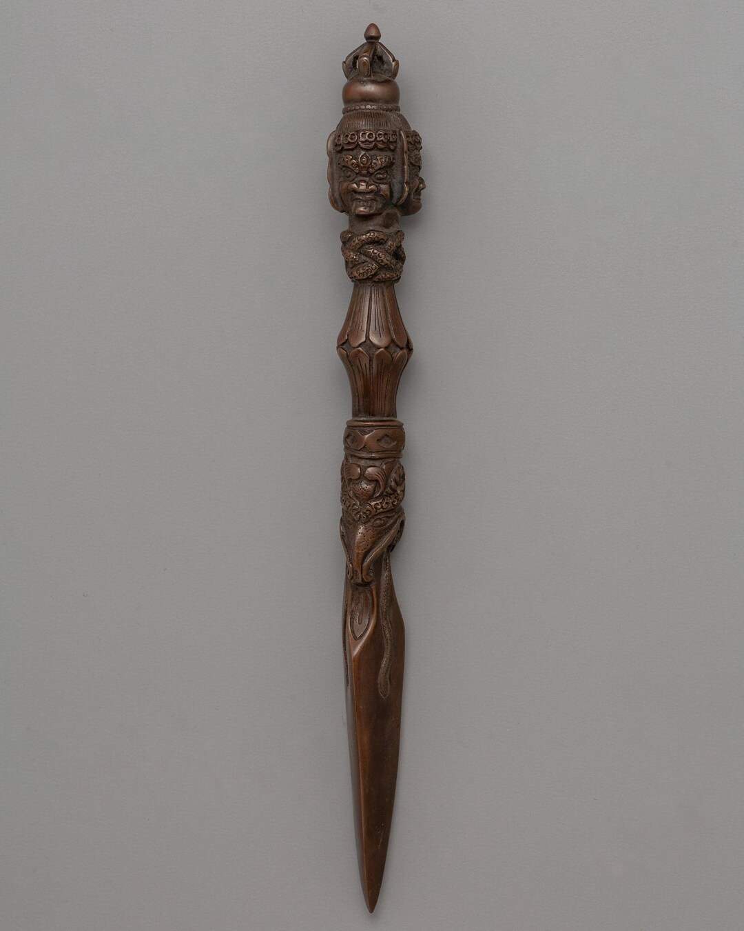 Copper Dorje Phurba | Sacred Ritual Tool for Spiritual Protection - Etsy