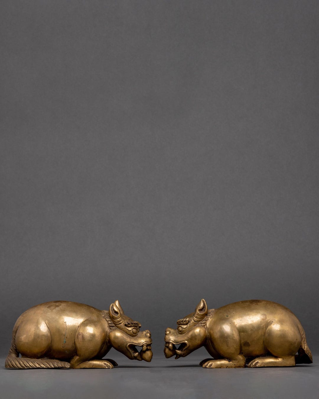 Mongoose Statue Set | Wealth Deity Jambhala's Mongoose | Religious Home ...