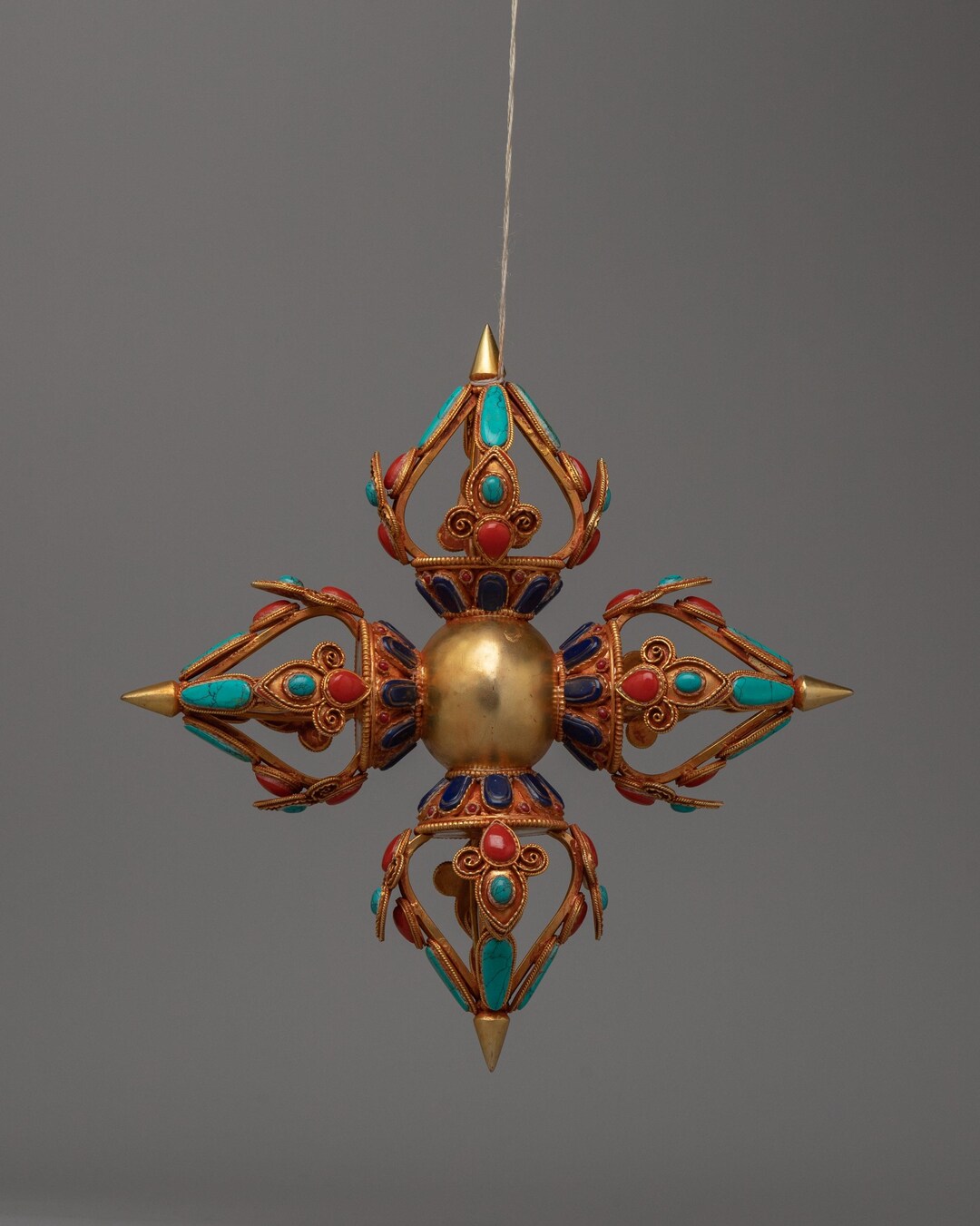 Biswo Vajra | Symbol of Dualistic Harmony and Spiritual Power ...